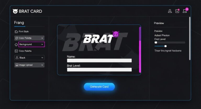 Brat Generator Black – Create Black Background Brat Cards Online | Brat ...